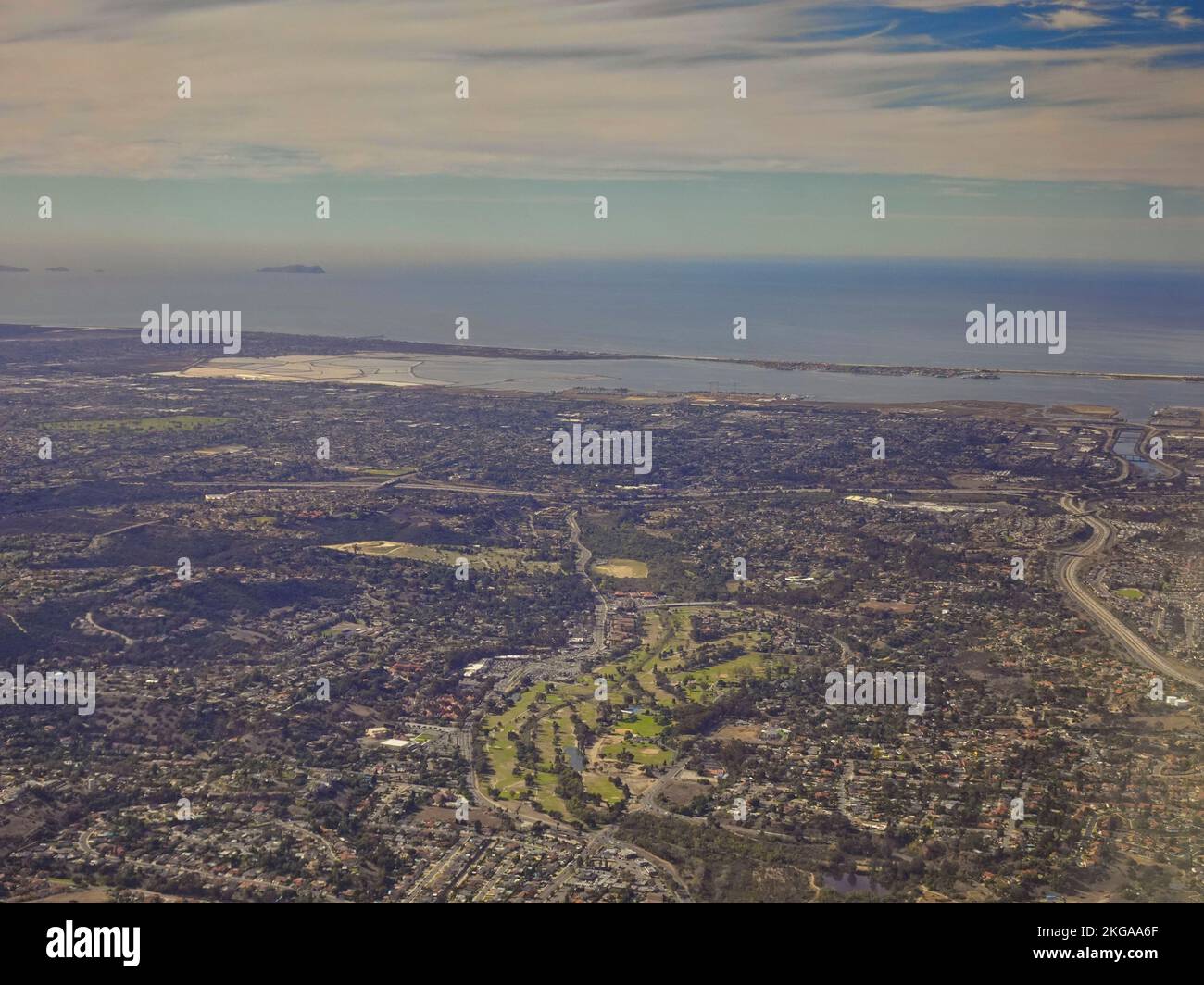 San Diego, CA., USA 11th November, 2022 Aerial view of the south part ...