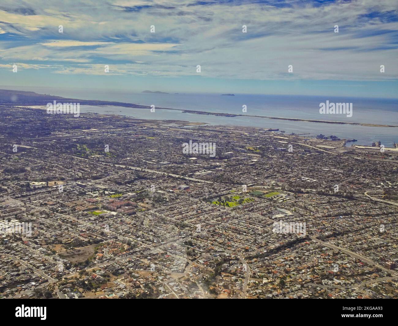 San Diego, CA., USA 11th November, 2022 Aerial view of the south part ...