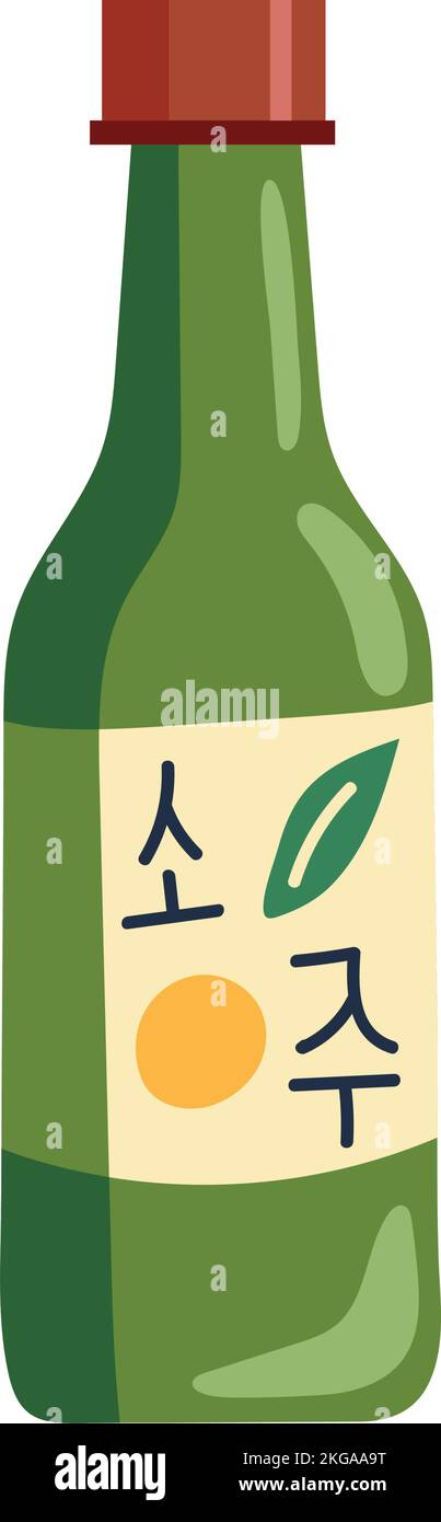 Soju Bottle Korean Product Stock Vector Image And Art Alamy