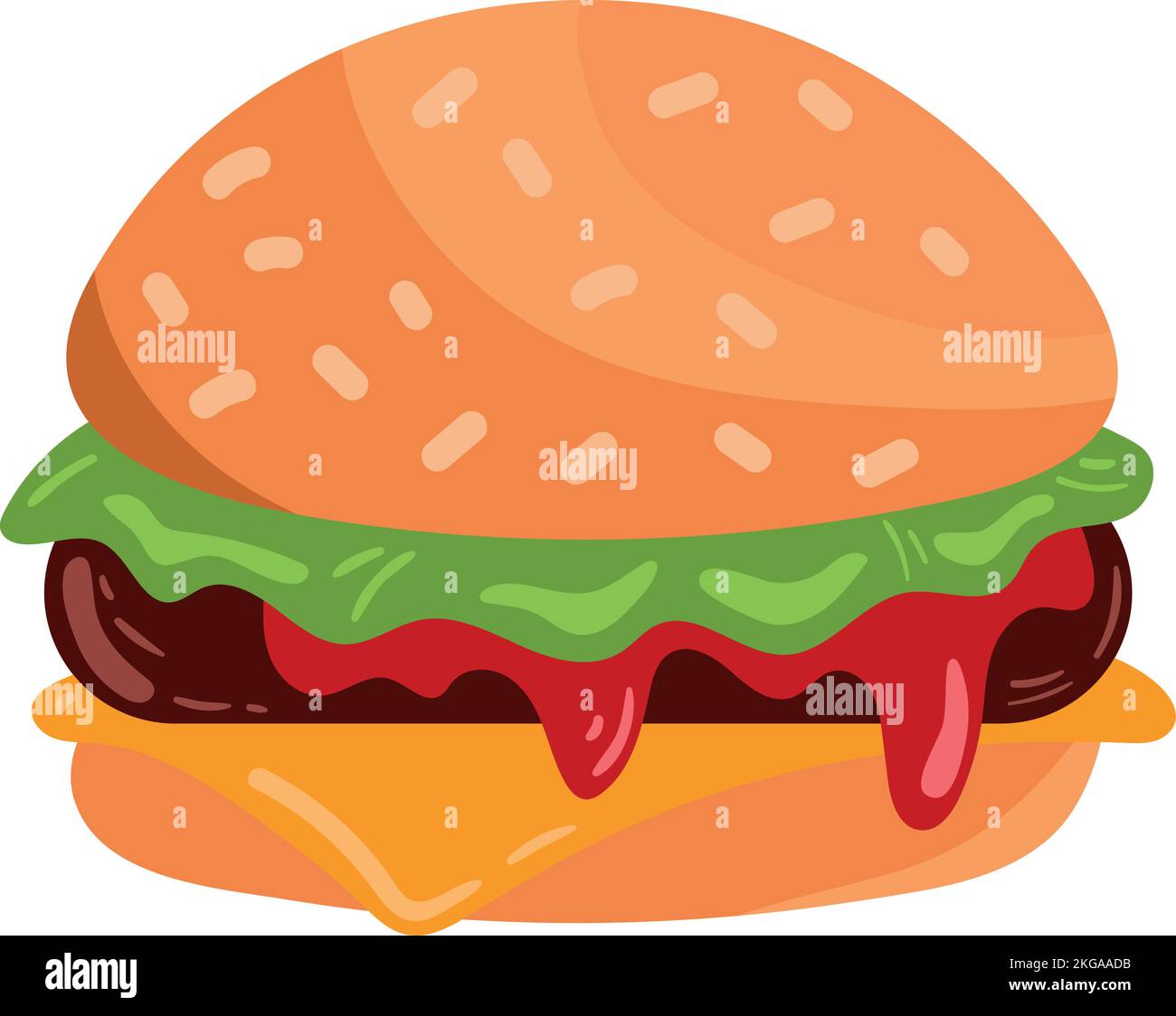 hamburger fast food Stock Vector Image & Art - Alamy