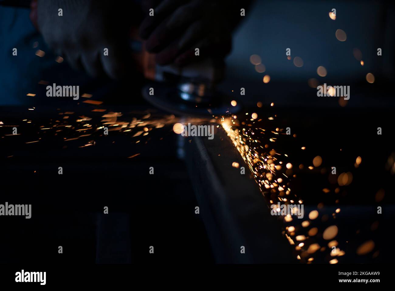Sparks fly in directions processing hi-res stock photography and images ...