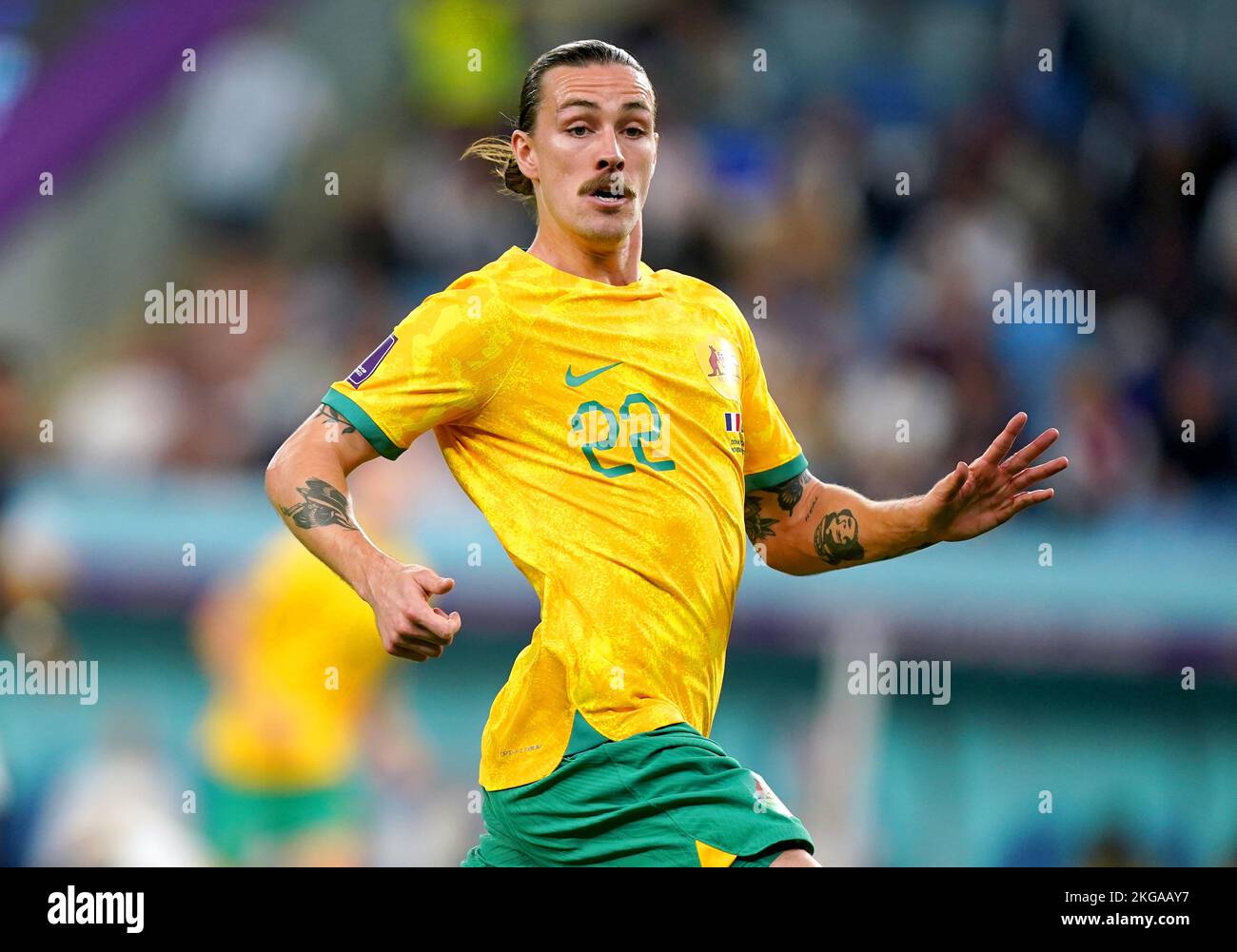 Australia's Jackson Irvine during the FIFA World Cup Group D match at ...