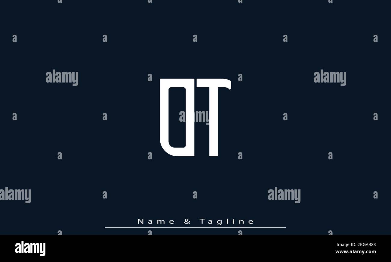 Alphabet letters Initials Monogram logo OT , TO Stock Vector Image ...