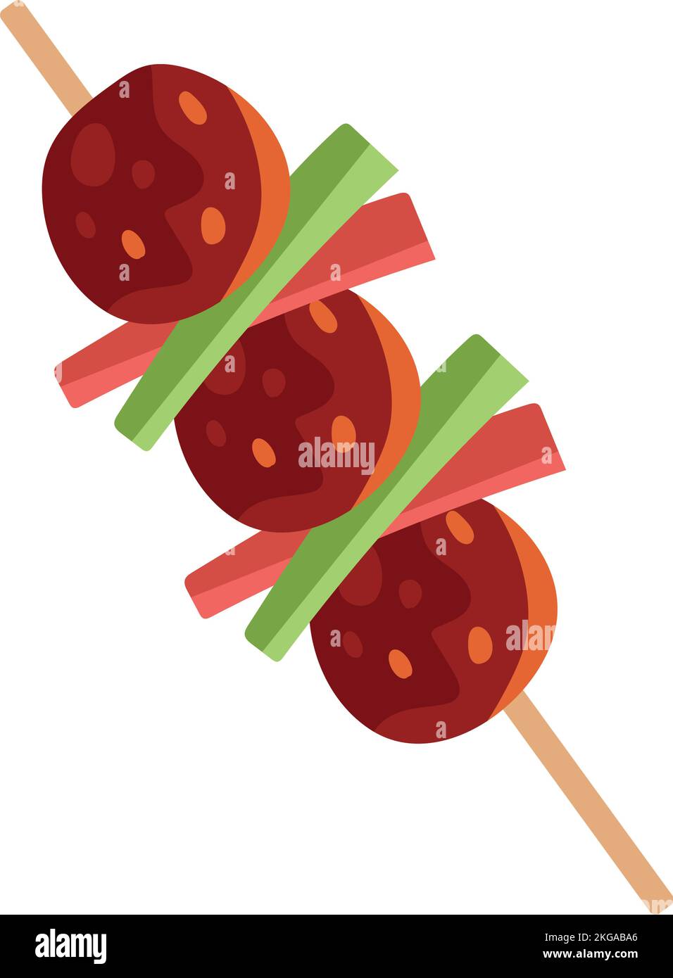 Korean skewer Stock Vector Images - Alamy