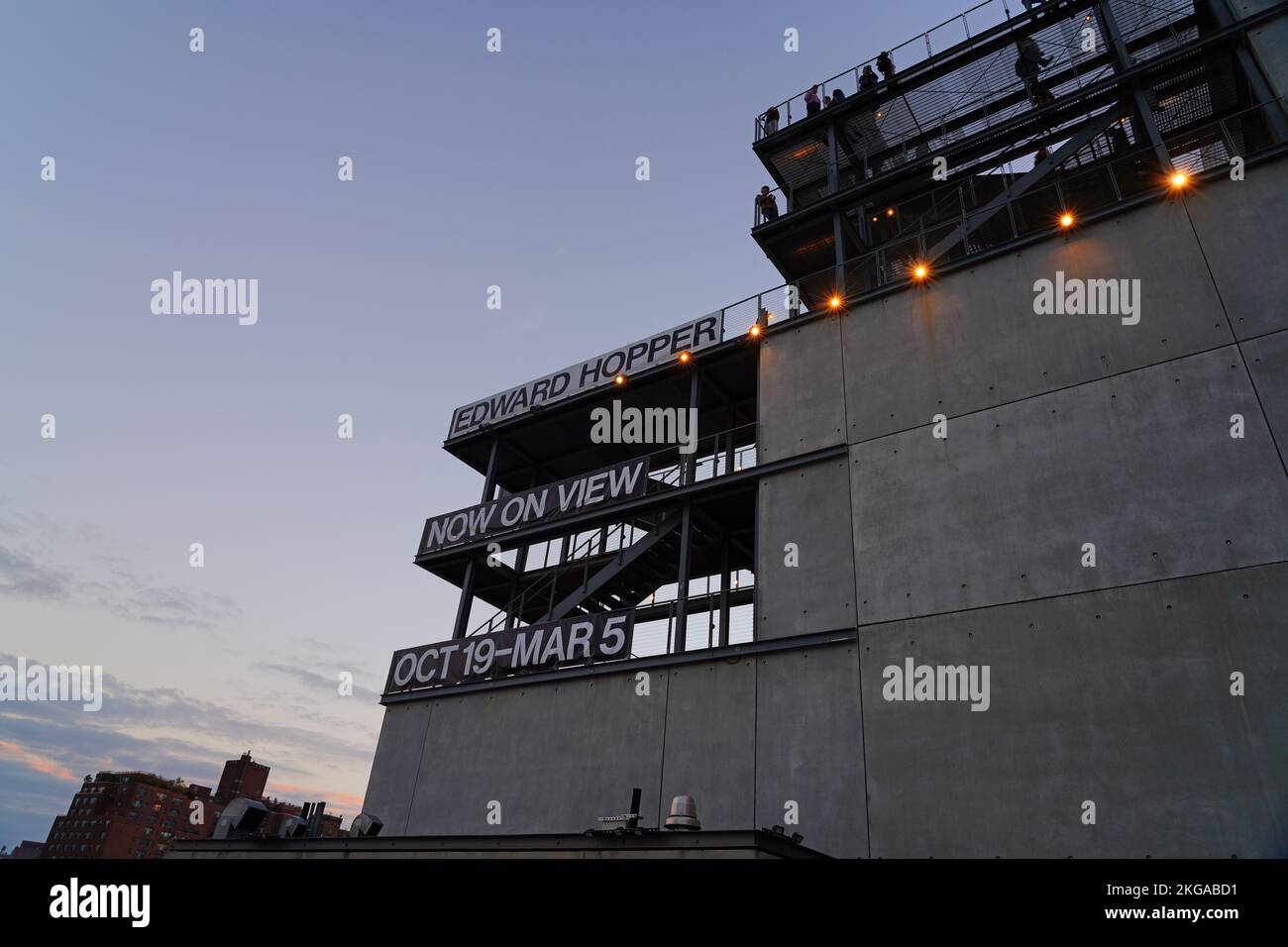 NEW YORK, NY -6 NOVEMBER 2022- View of the Whitney Museum of American ...