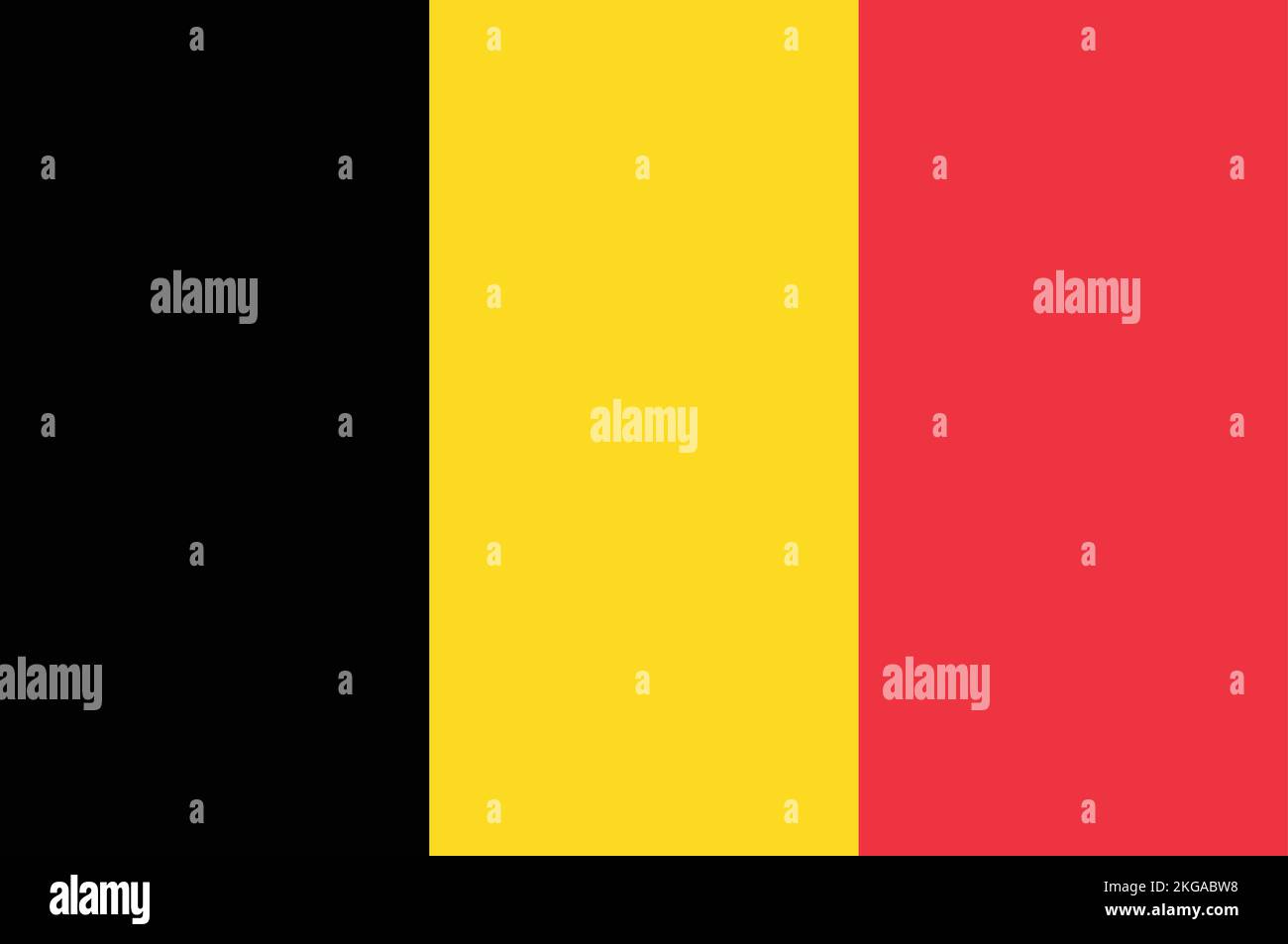 The national flag of Belgium. Vector Illustration Stock Vector Image ...