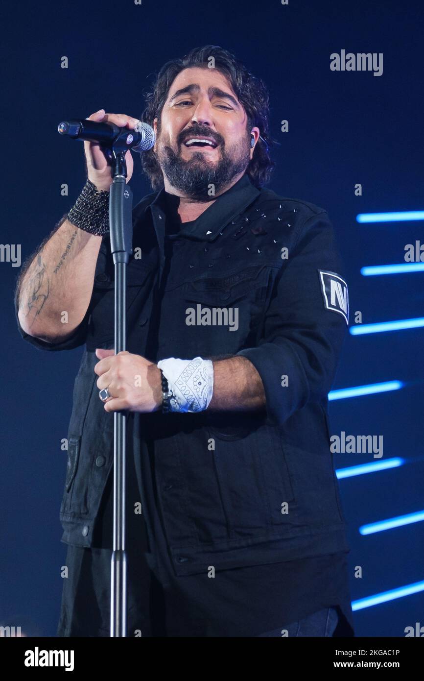 Madrid, Spain. 22nd Nov, 2022. The singer Antonio Orozco performs ...