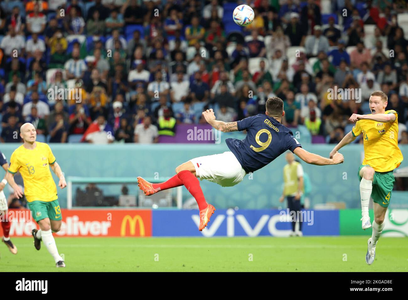 Al Wakrah, Qatar - 22/11/2022, Olivier Giroud of France during the FIFA ...