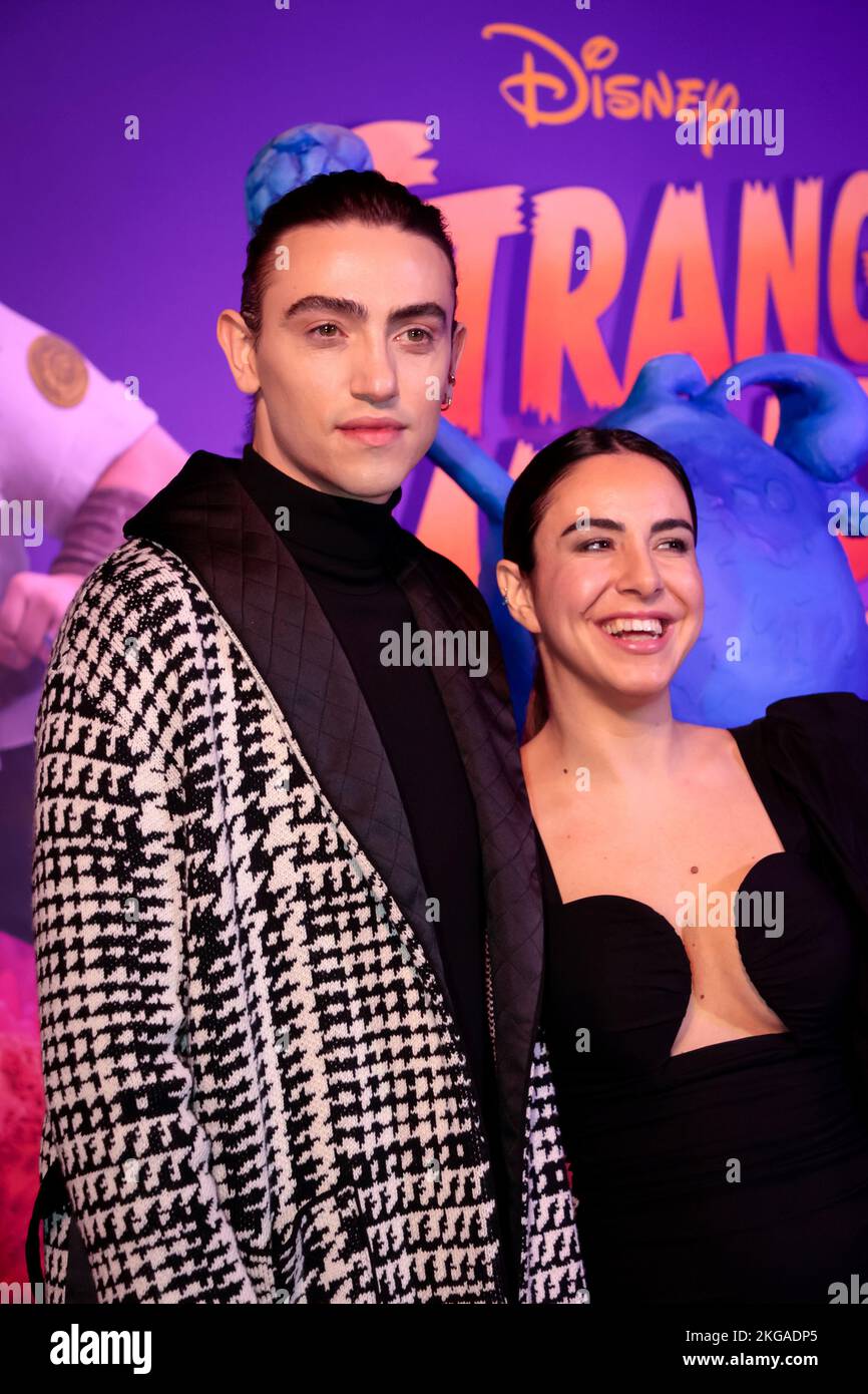 November 21, 2022, Roma, RM, Italy: Michele Bravi and Federica Abbate ...