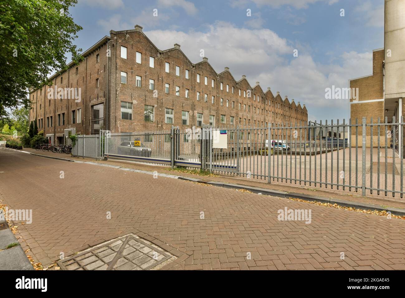 View of street near building with beauty of vegetation outside Stock ...