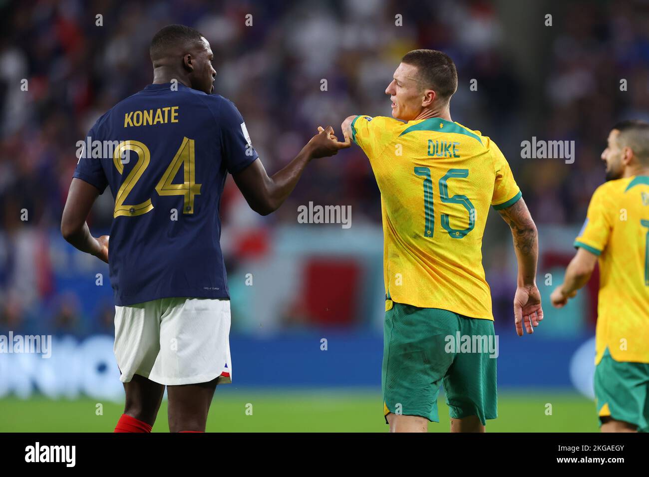 Al Wakrah Qatar 22nd Nov 2022 L To R Ibrahima Konate Fra