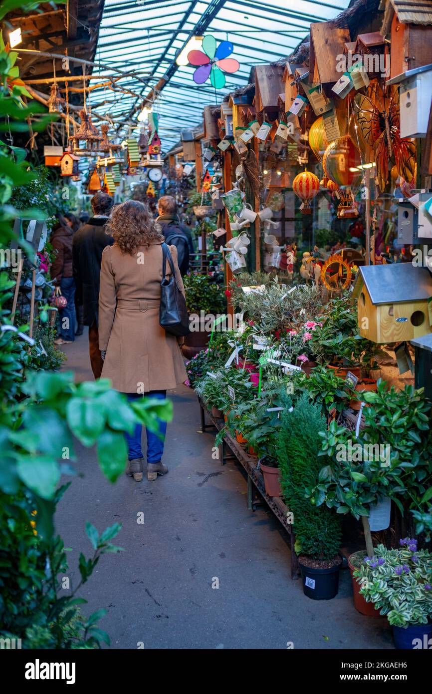 Flower market in Paris Stock Photo - Alamy