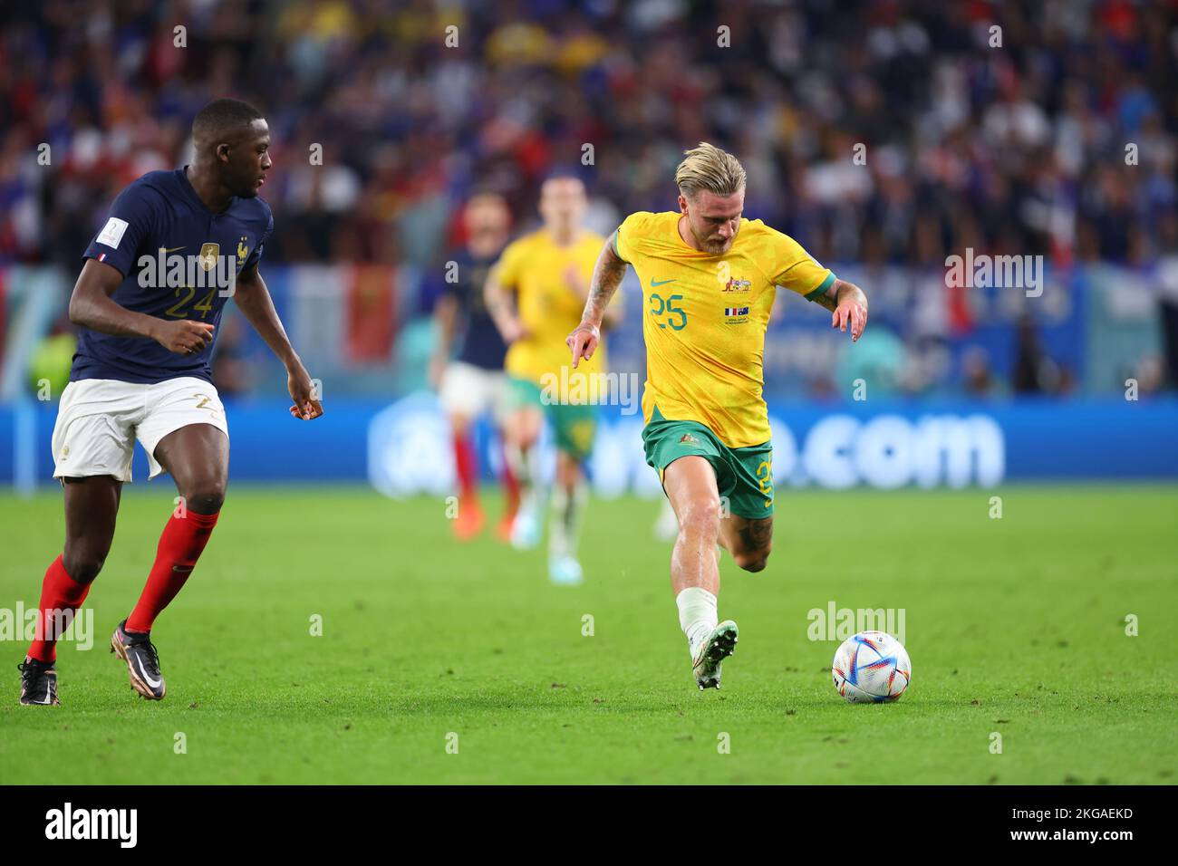 Al Wakrah Qatar 22nd Nov 2022 L To R Ibrahima Konate Fra Jason