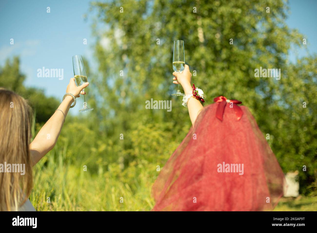 Party girls elegant hi-res stock photography and images - Alamy