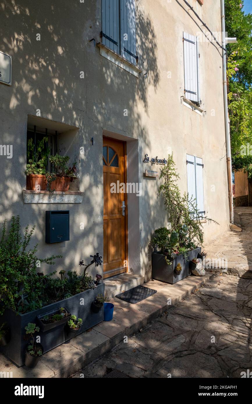 Bormes-les-Mimosas charming village of the south of France Stock Photo - Alamy