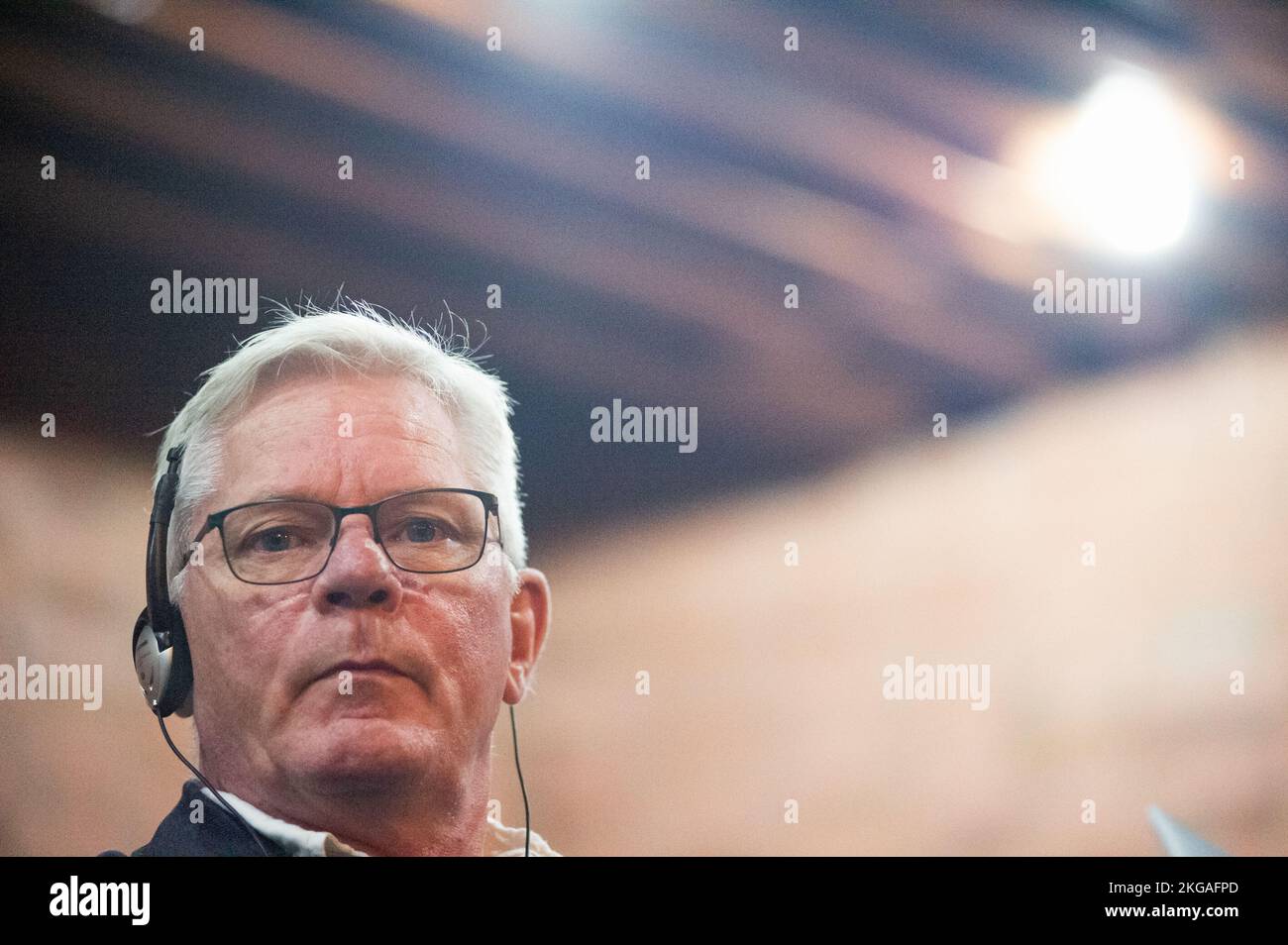 Bogota, Colombia, November 22, 2022. Kristinn Hrafnsson, chief editor ...
