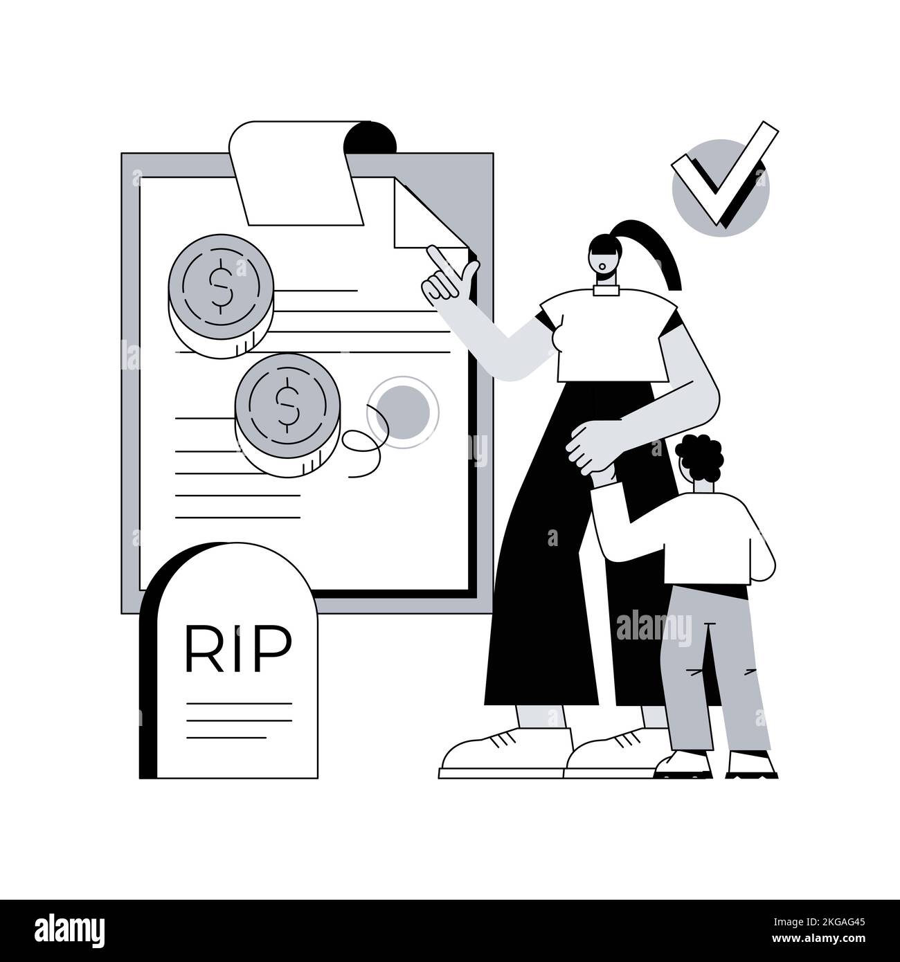 Death certificate Stock Vector Images - Alamy