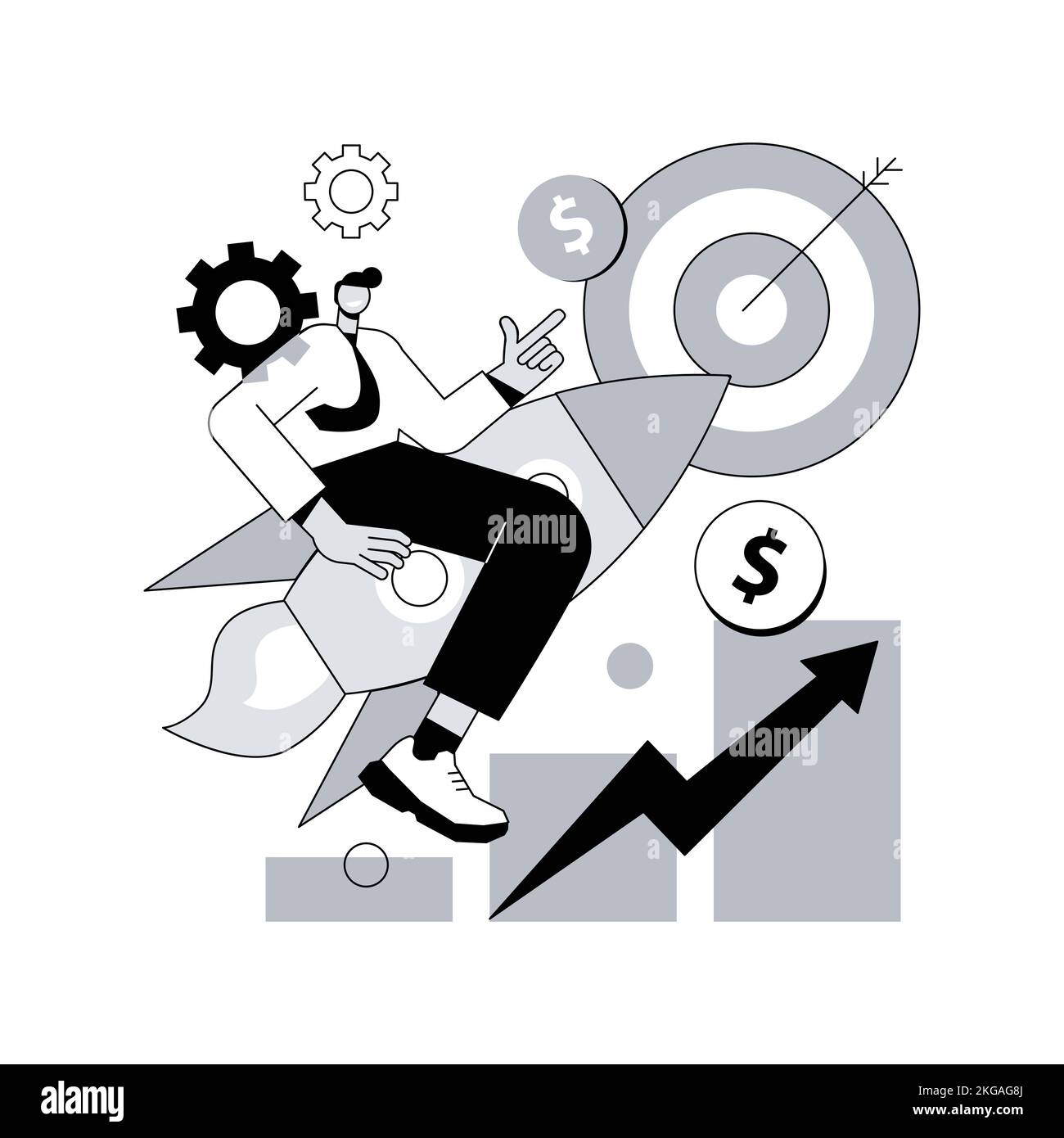 Career development abstract concept vector illustration. Career change ...