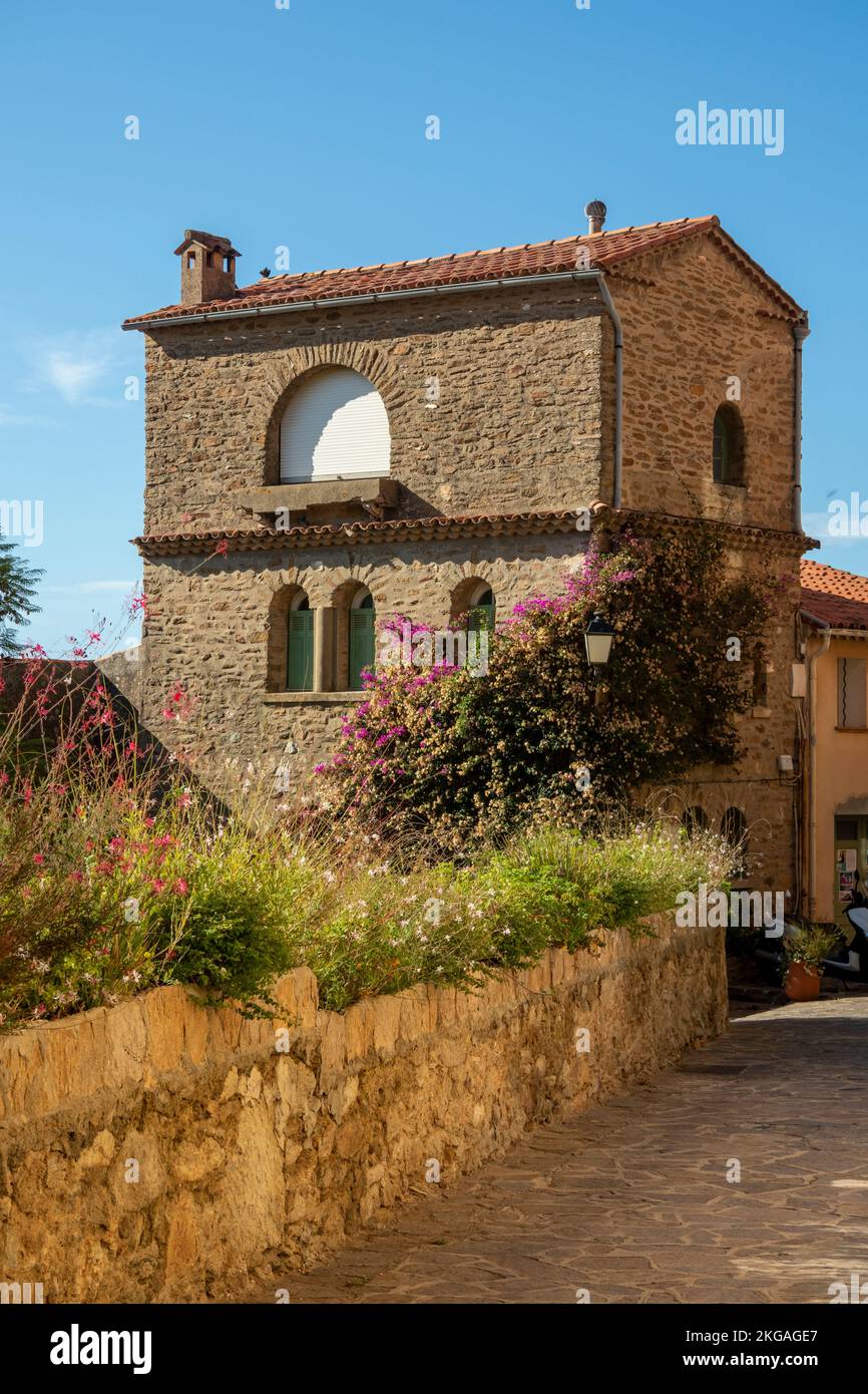 Bormes-les-Mimosas charming village of the south of France Stock Photo - Alamy