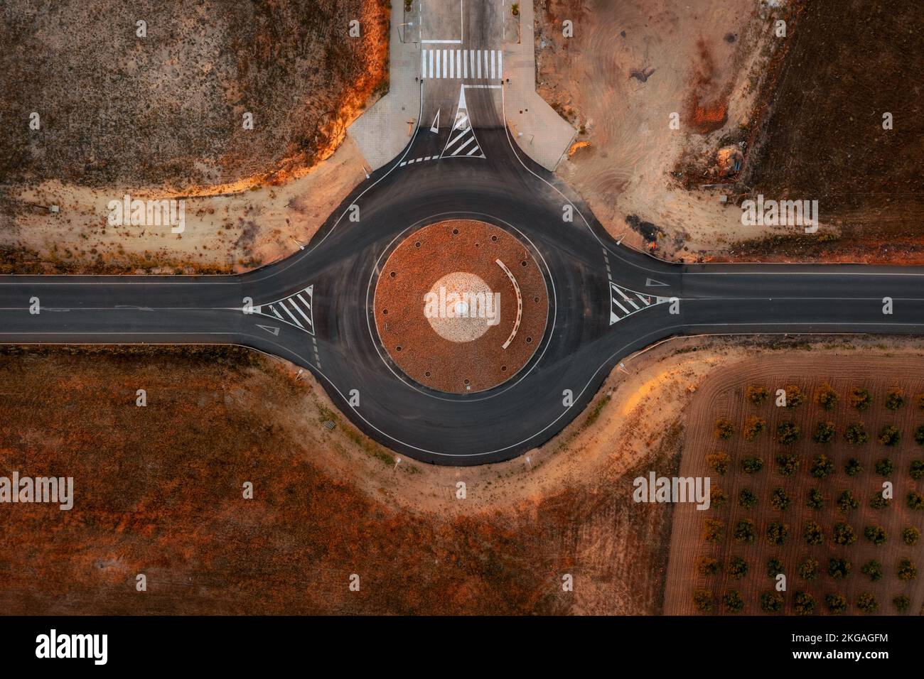 Aerial roads and paths. Colourful track Stock Photo - Alamy