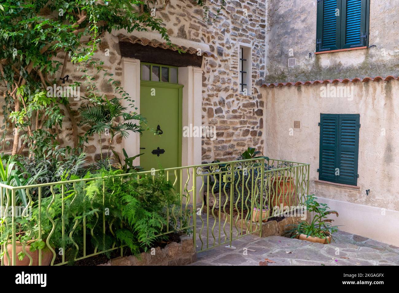Bormes-les-Mimosas charming village of the south of France Stock Photo - Alamy