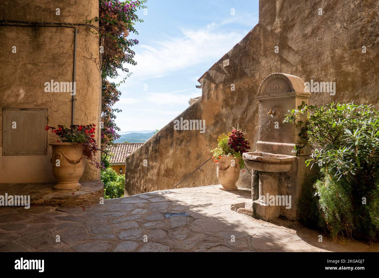 Bormes-les-Mimosas charming village of the south of France Stock Photo - Alamy