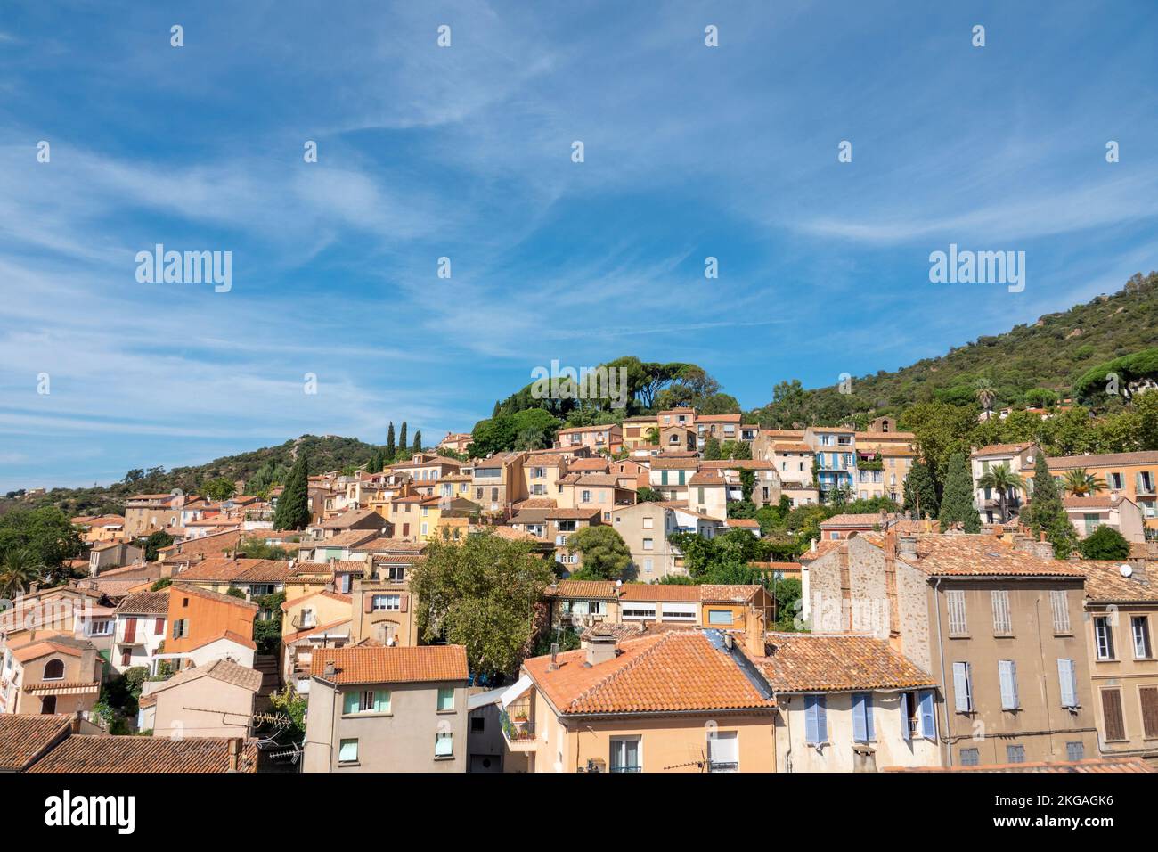 Bormes-les-Mimosas charming village of the south of France Stock Photo - Alamy