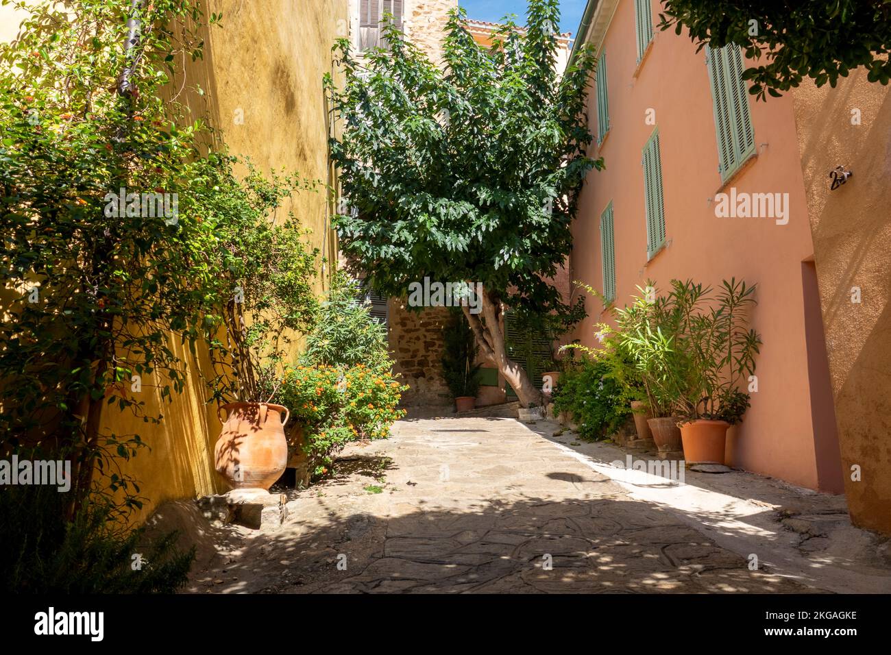 Bormes-les-Mimosas charming village of the south of France Stock Photo - Alamy