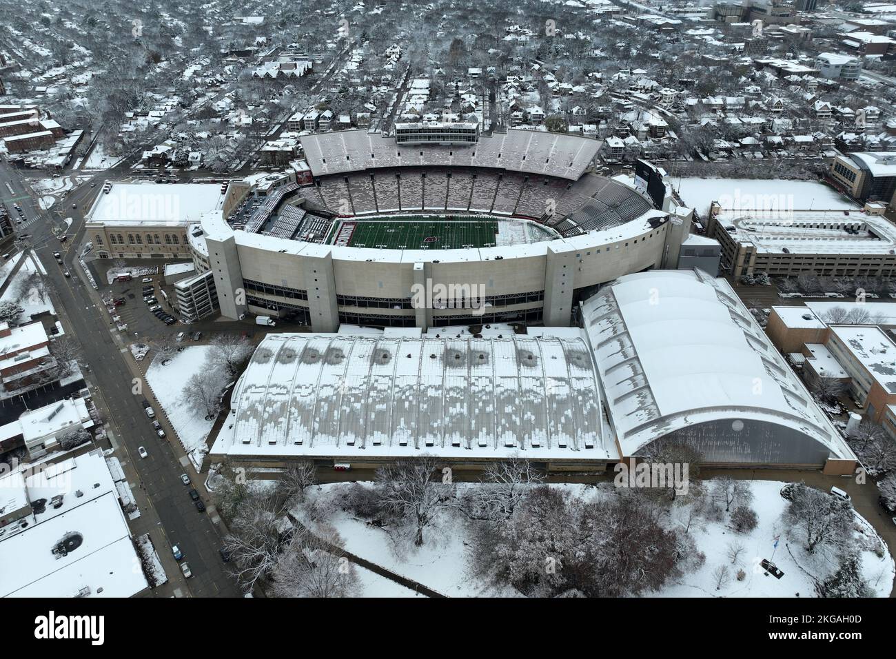 A general overall aerial view of Camp Randall Stadium, Wednesday, Nov ...