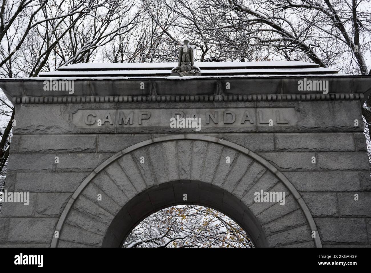 An archway at Camp Randall Stadium, Wednesday, Nov. 22, 2022, in ...