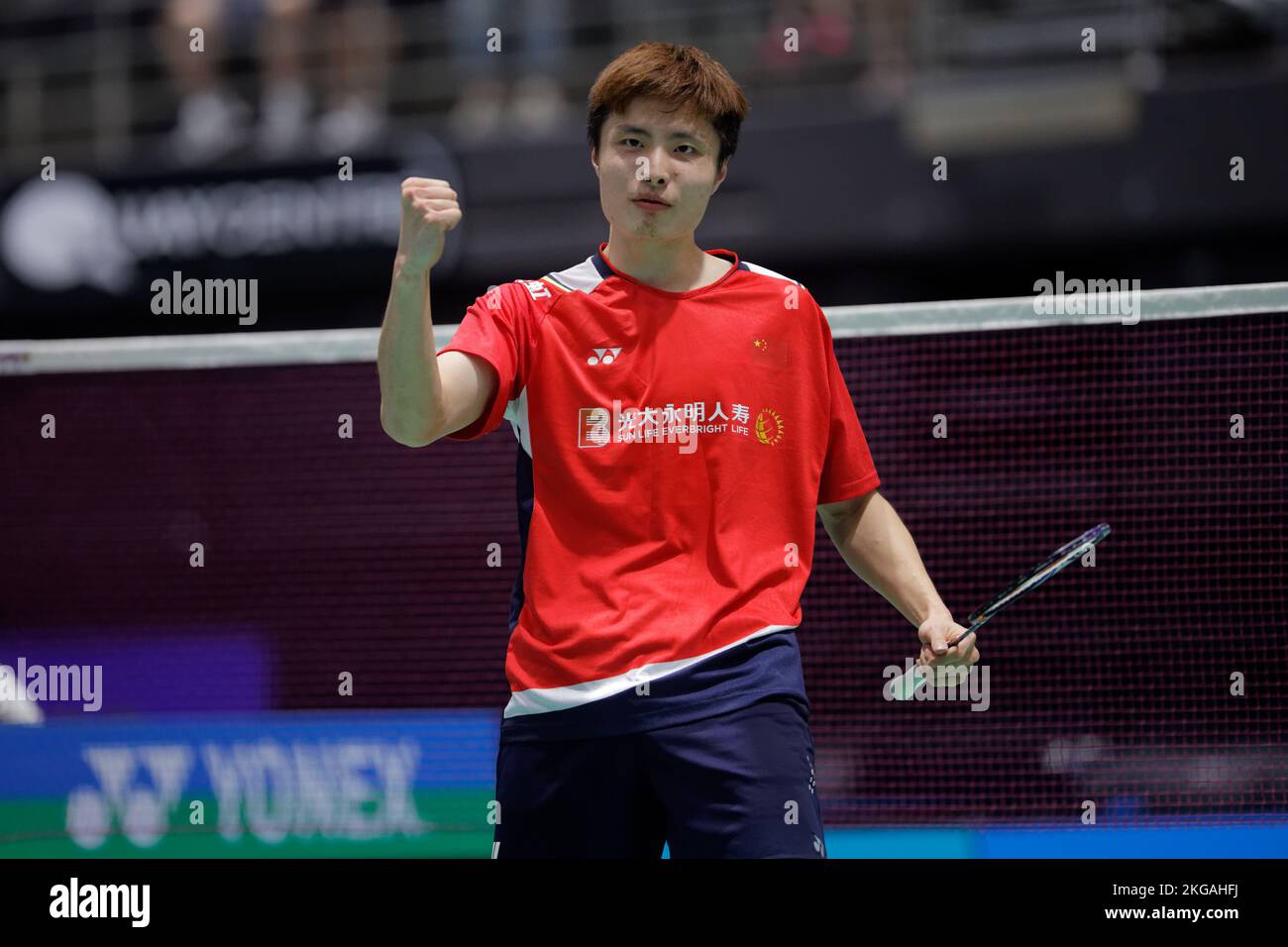 SYDNEY, AUSTRALIA - NOVEMBER 19: Shi Yu Qi of China in action during ...