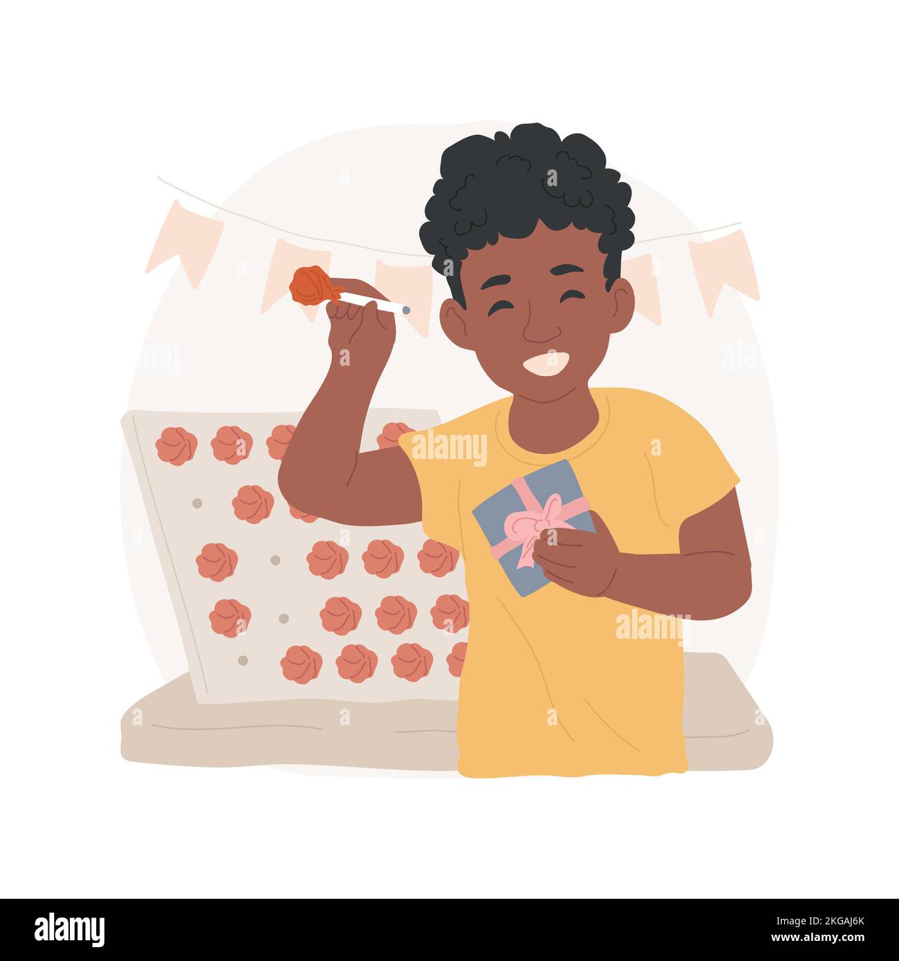 Lollipop game isolated cartoon vector illustration. Game of luck, child ...