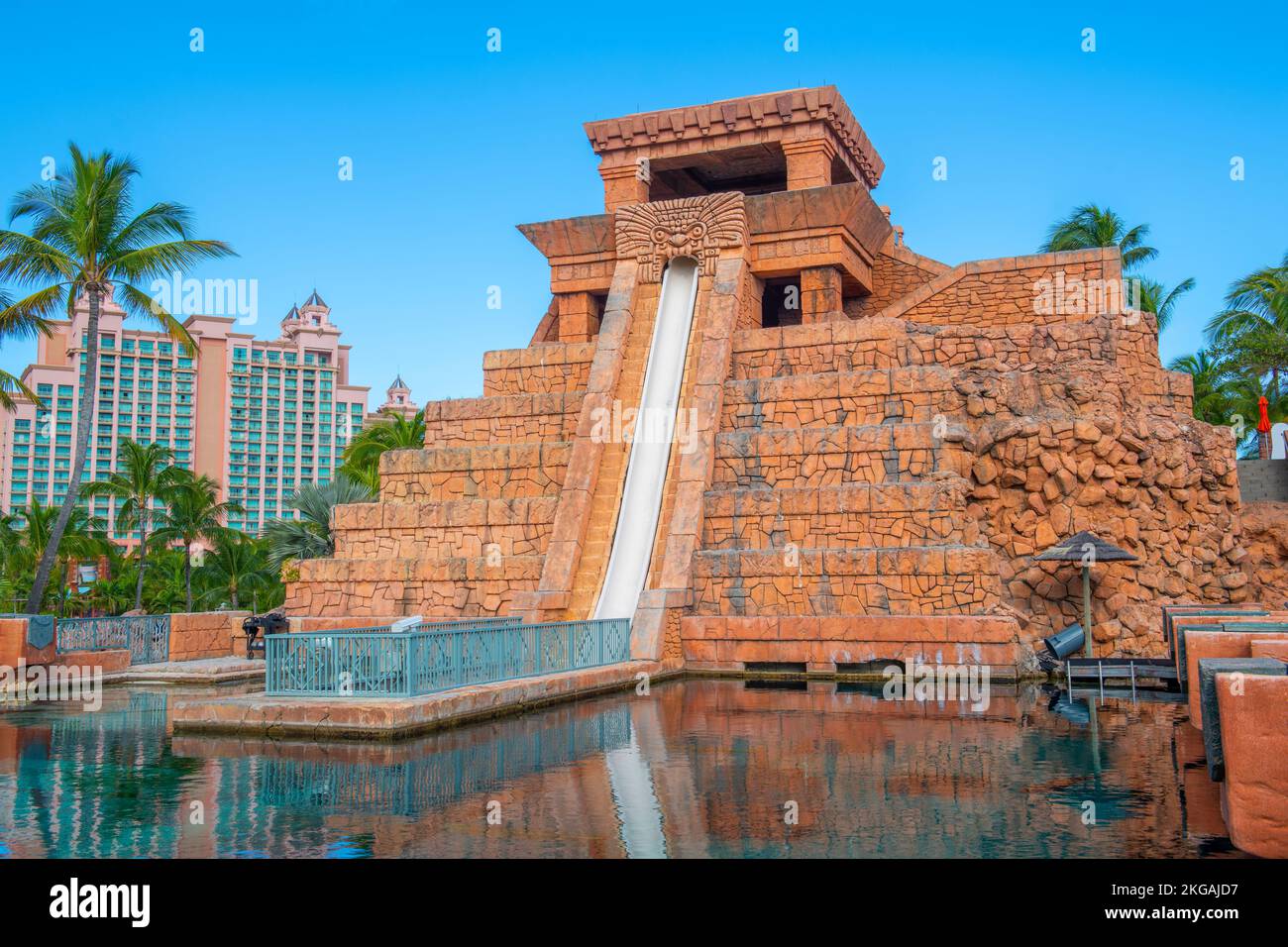 Mayan Temple water slide including Leap of Faith and Challenger Slide ...