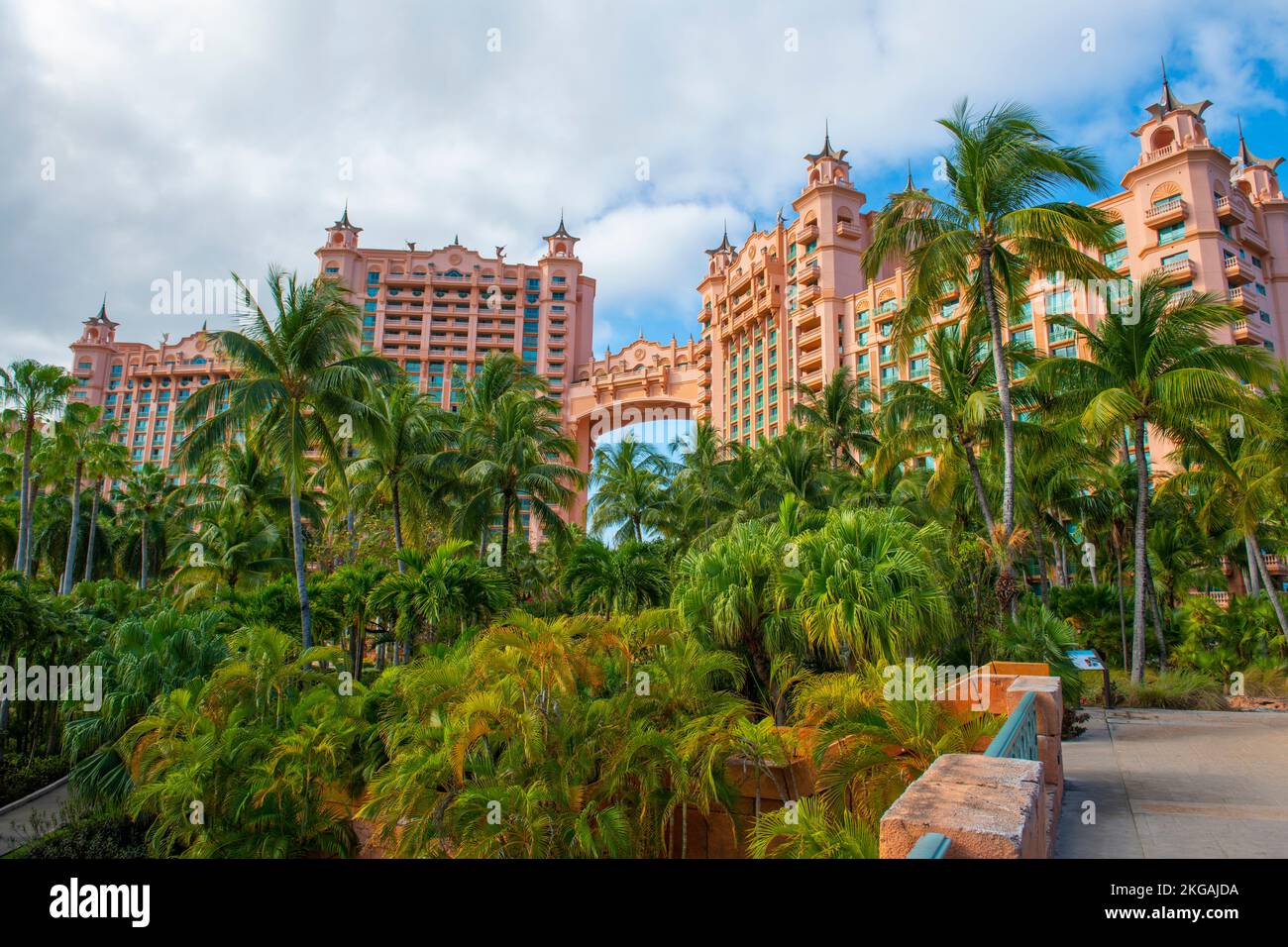 The Royal Tower at Atlantis Hotel on Paradise Island, Bahamas. The ...