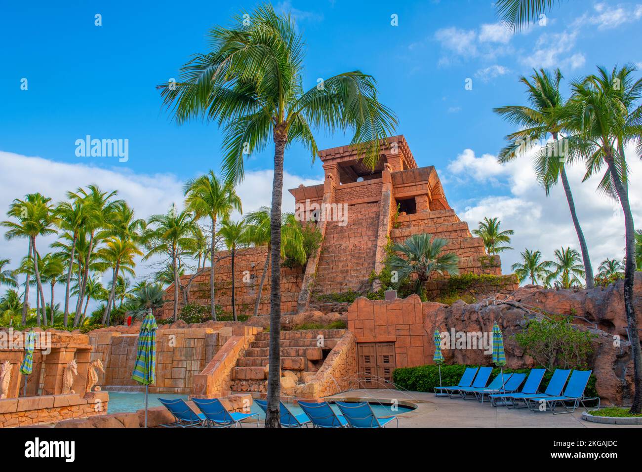 Mayan Temple water slide including Leap of Faith and Challenger Slide ...