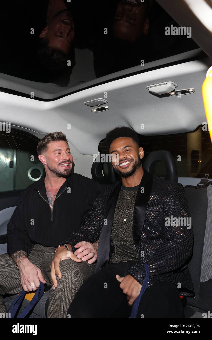 Duncan James and his partner depart the annual TV Choice Awards at ...