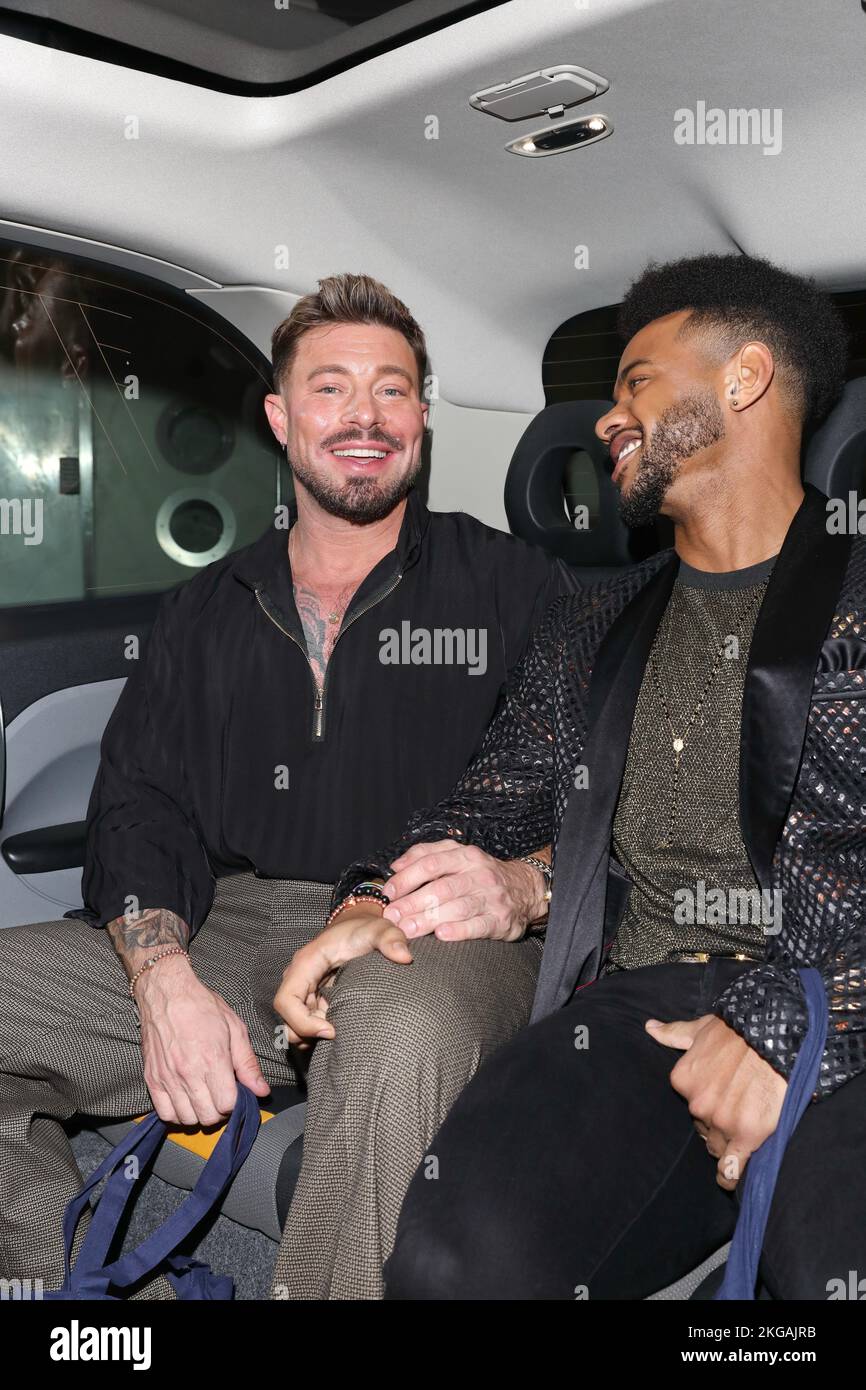 Duncan James and his partner Rodrigo Reis depart the annual TV Choice ...