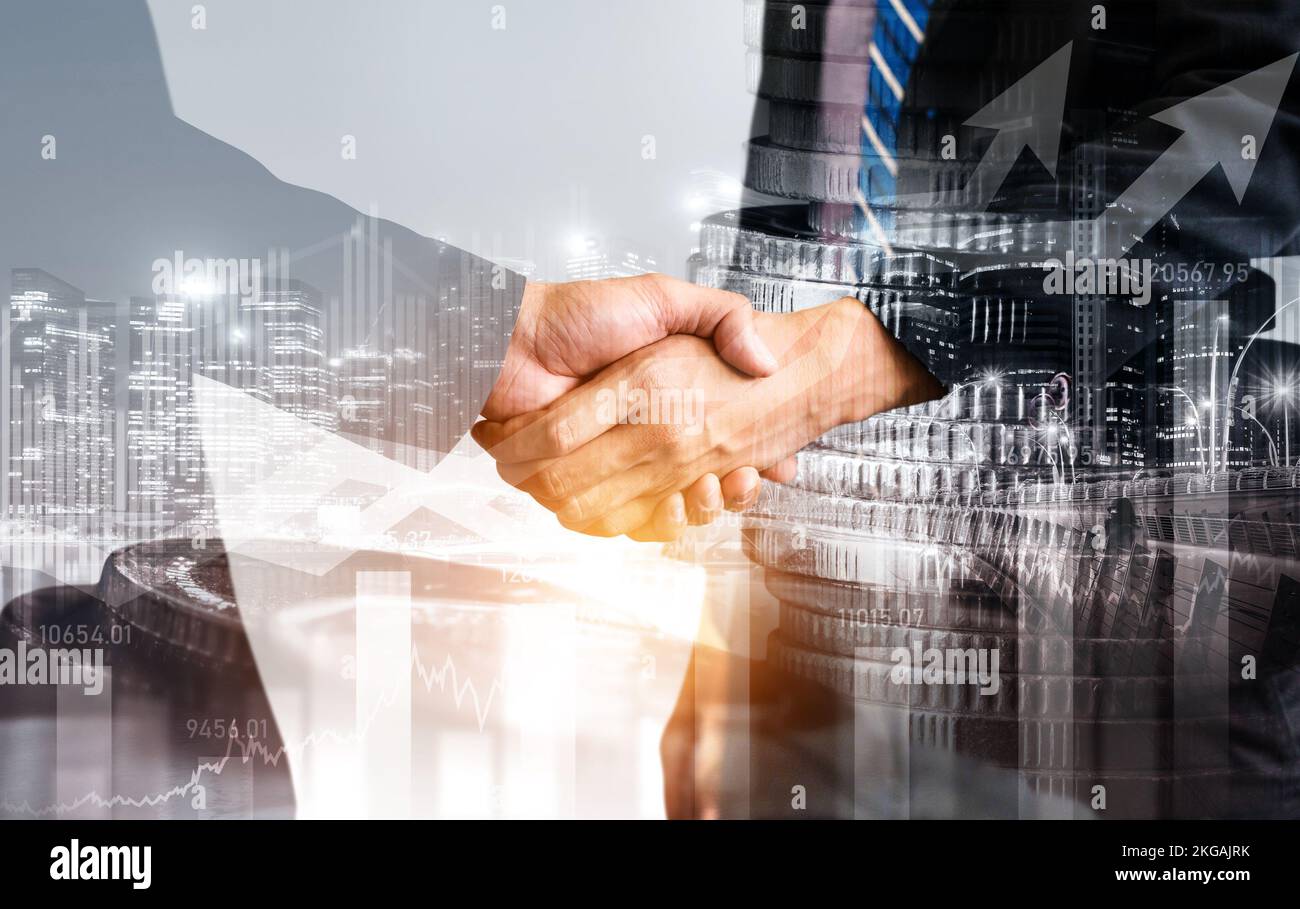 Money handshake hi-res stock photography and images - Alamy