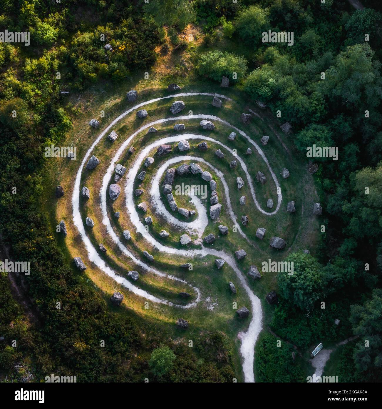 Neolithic stone labyrinth hi-res stock photography and images - Alamy