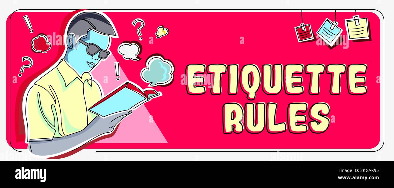 Code of conduct sign Cut Out Stock Images & Pictures - Alamy