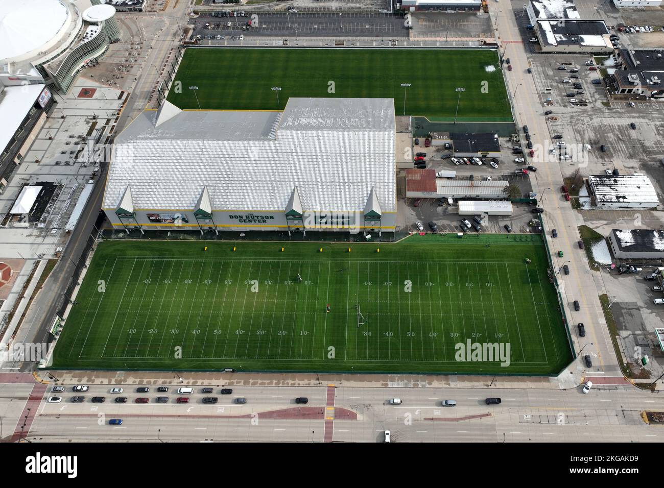 Green Bay, United States. 16th Nov, 2022. A general overall aerial view ...