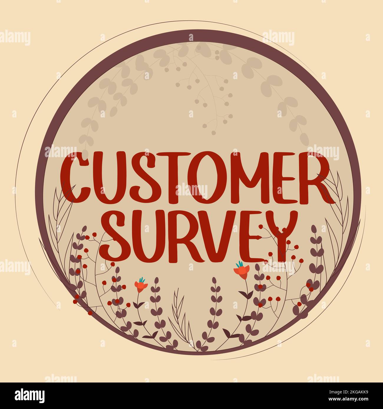 Sign displaying Customer Survey. Business showcase source to obtain ...