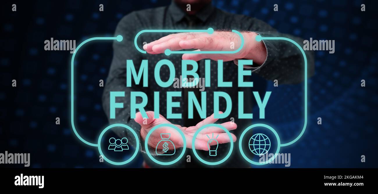 Conceptual display Mobile Friendly. Business idea website is designed ... Conceptual display Mobile Friendly. Business idea website is designed ...