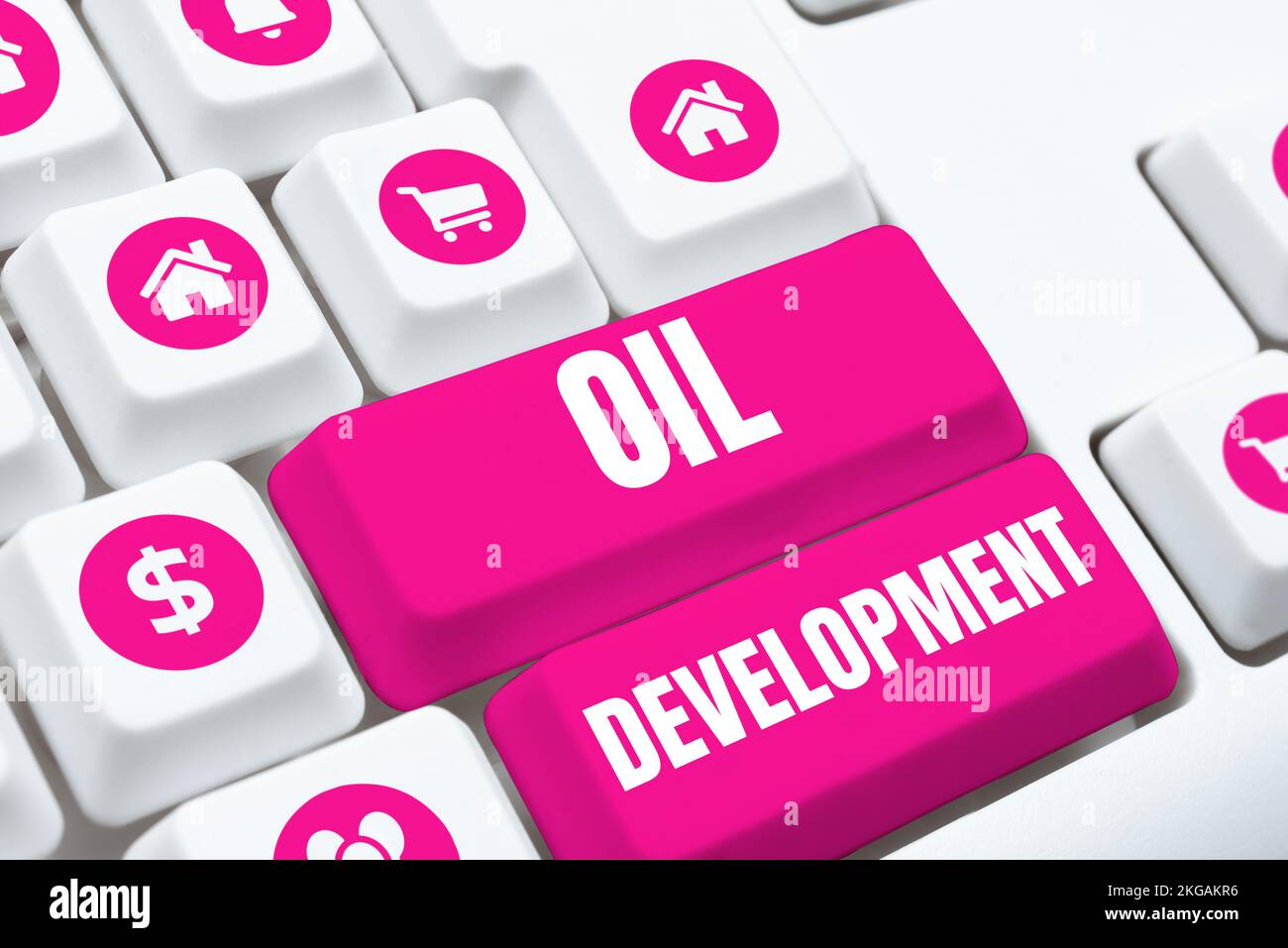 Hand writing sign Oil Development. Business overview act or process of ...