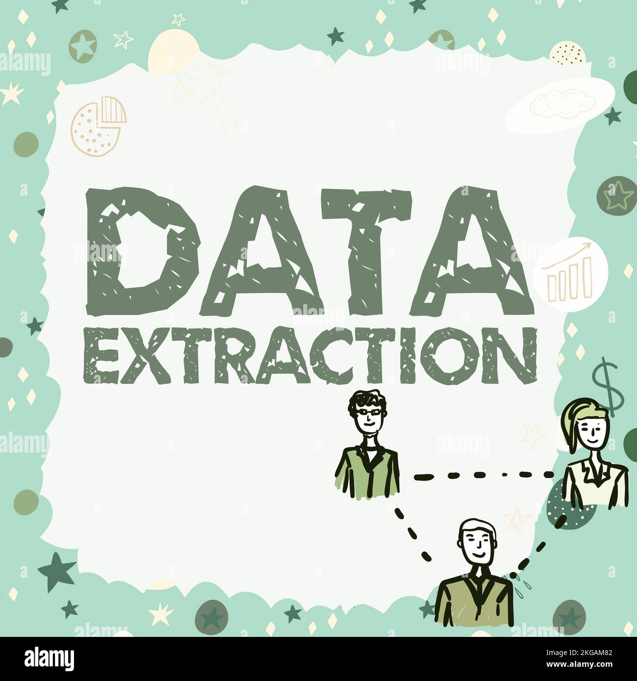 Conceptual Display Data Extraction Internet Concept Act Or Process Of