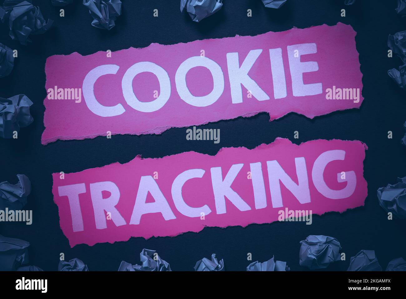 Hand writing sign Cookie Tracking. Concept meaning Data stored in the ...
