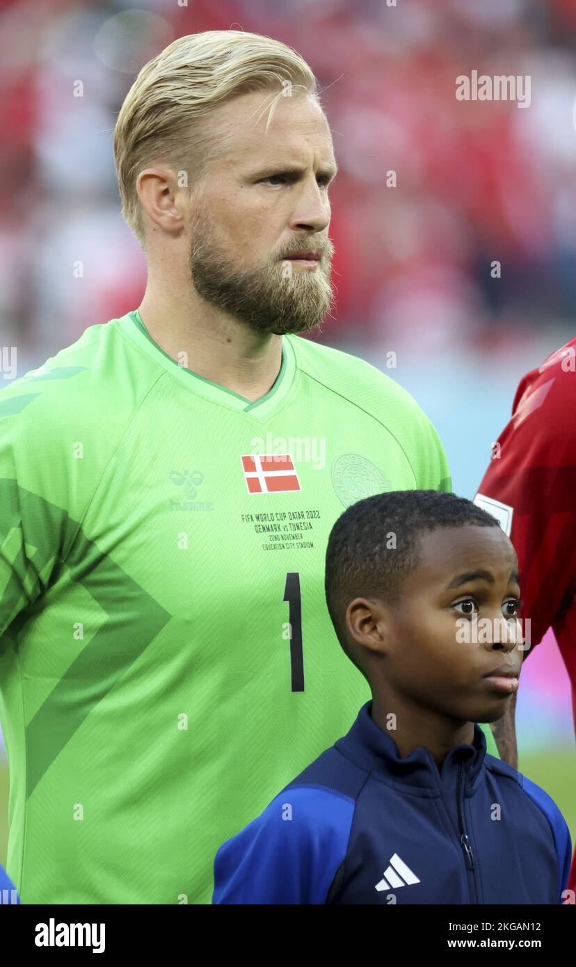 Denmark goalkeeper Kasper Schmeichel during the FIFA World Cup 2022 ...
