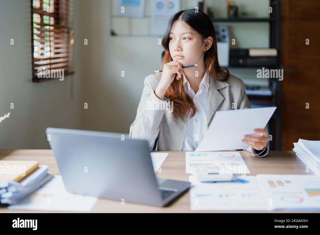 financial, Planning, Marketing and Accounting, portrait of Asian ...