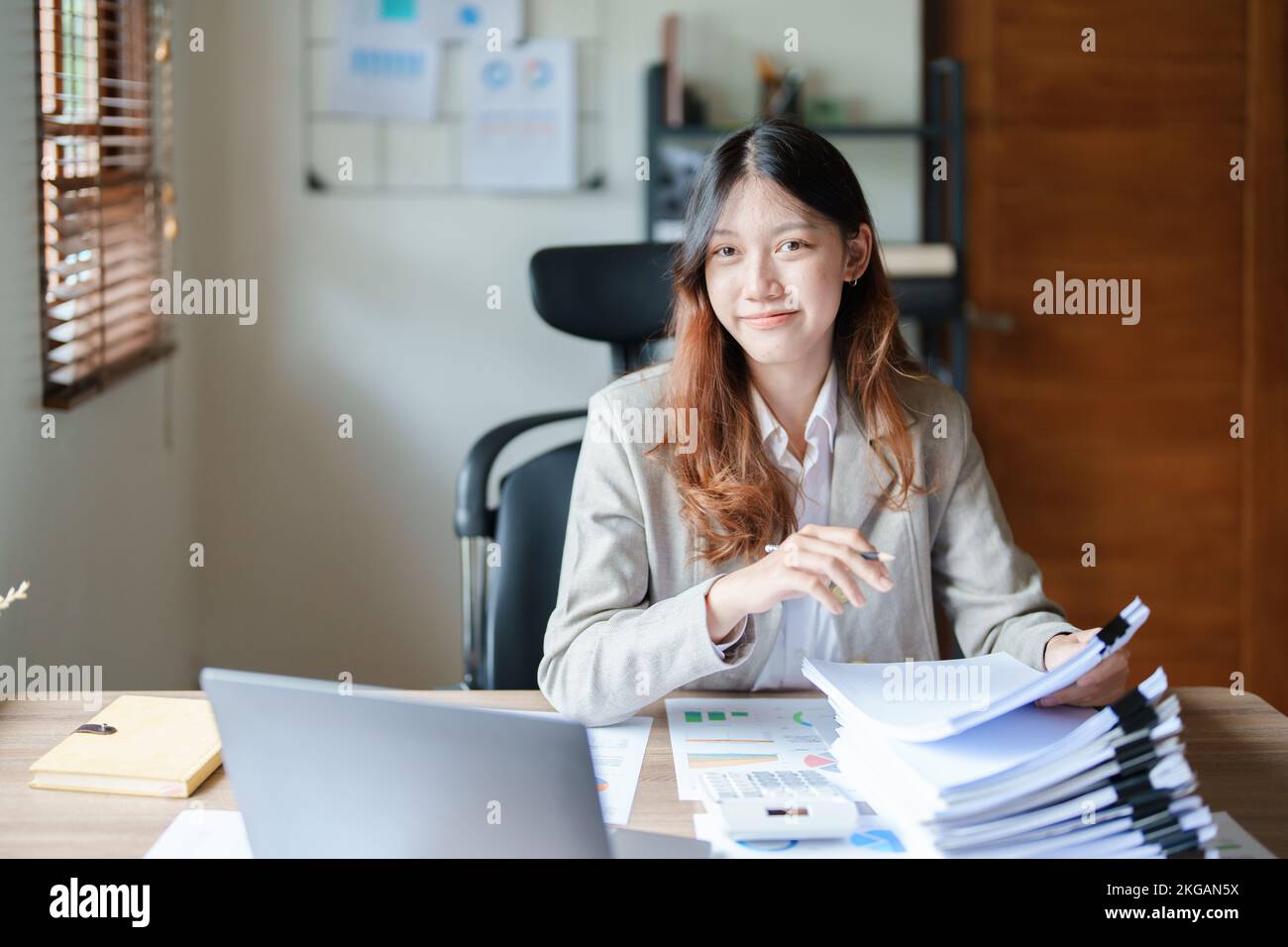 financial, Planning, Marketing and Accounting, portrait of Asian ...