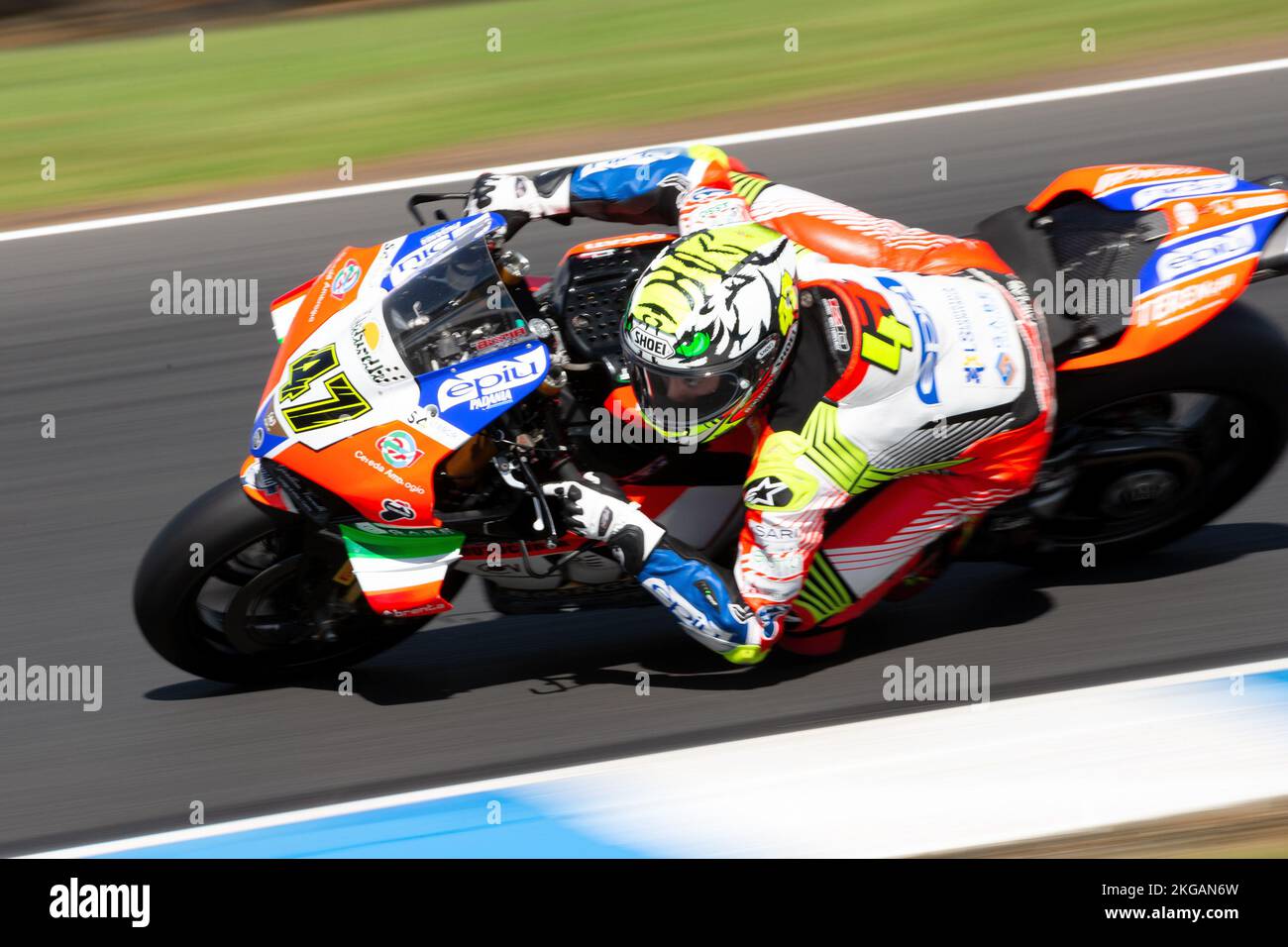 Phillip Island, Australia, 19 November, 2022. Axel Bassani of Italy on ...